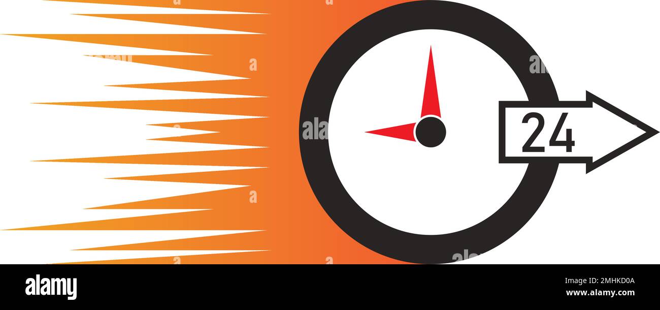 24 hour service icon. vector illustration symbol design Stock Vector ...