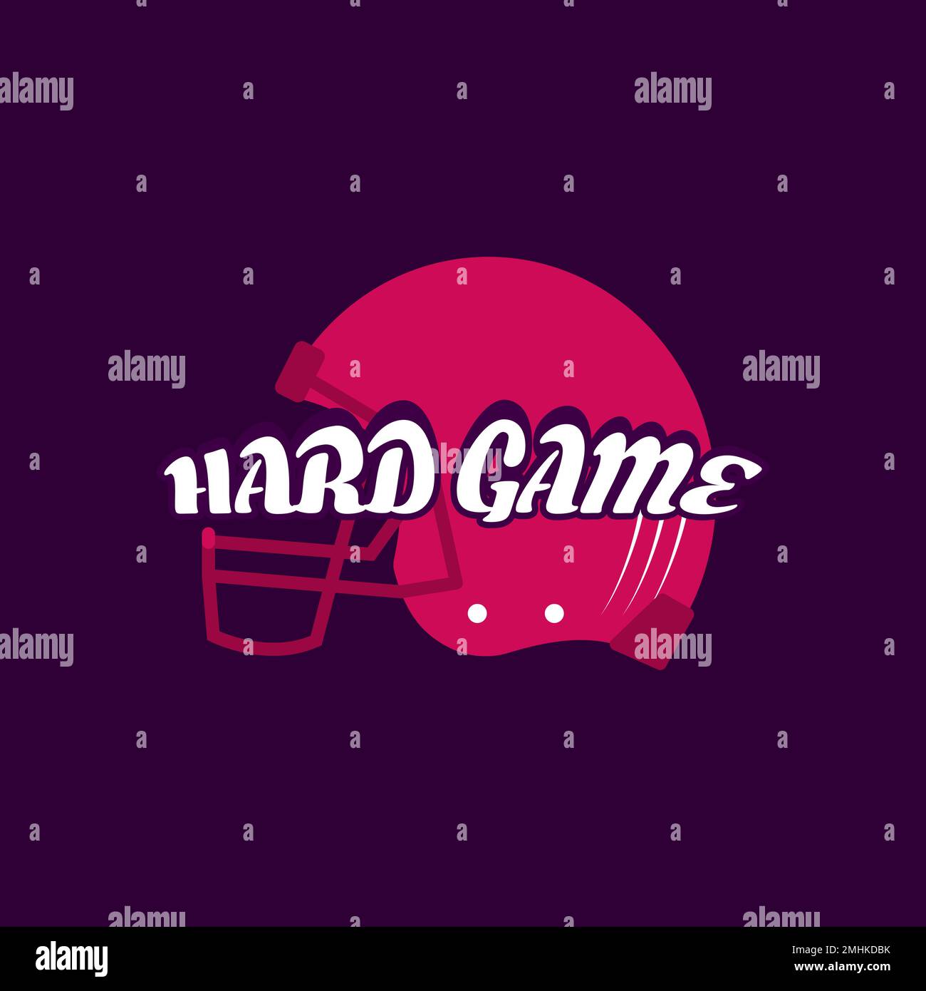 American football logo template-hard game with helmet. Rugby badge ...