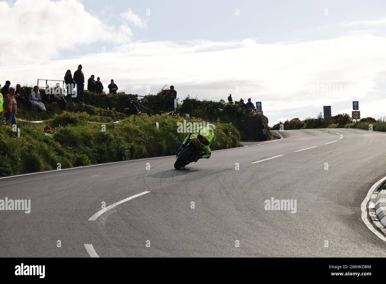 Isle of Man TT 22, Gooseneck, Practice Week Stock Photo - Alamy