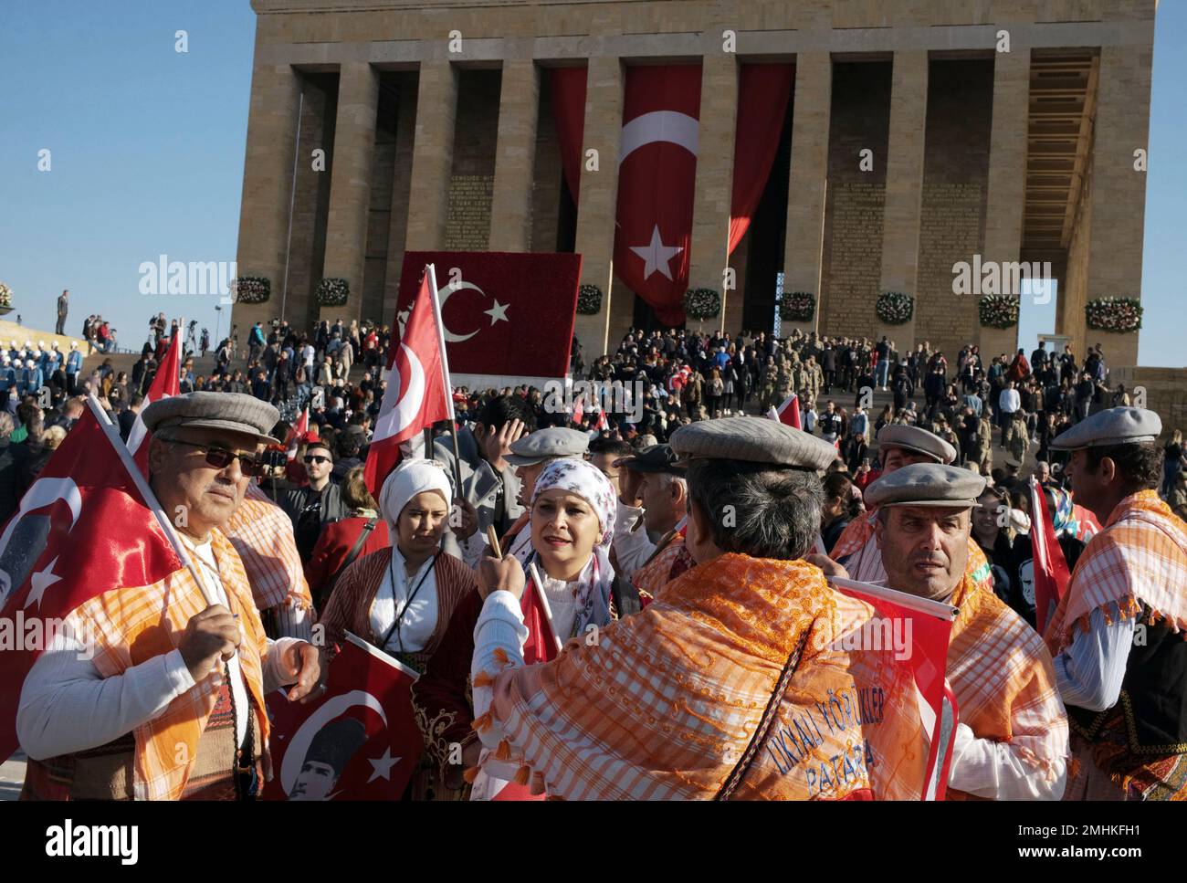 Members of "Yoruk" tribes, Anatolian Turkish nomads who travel alone ...