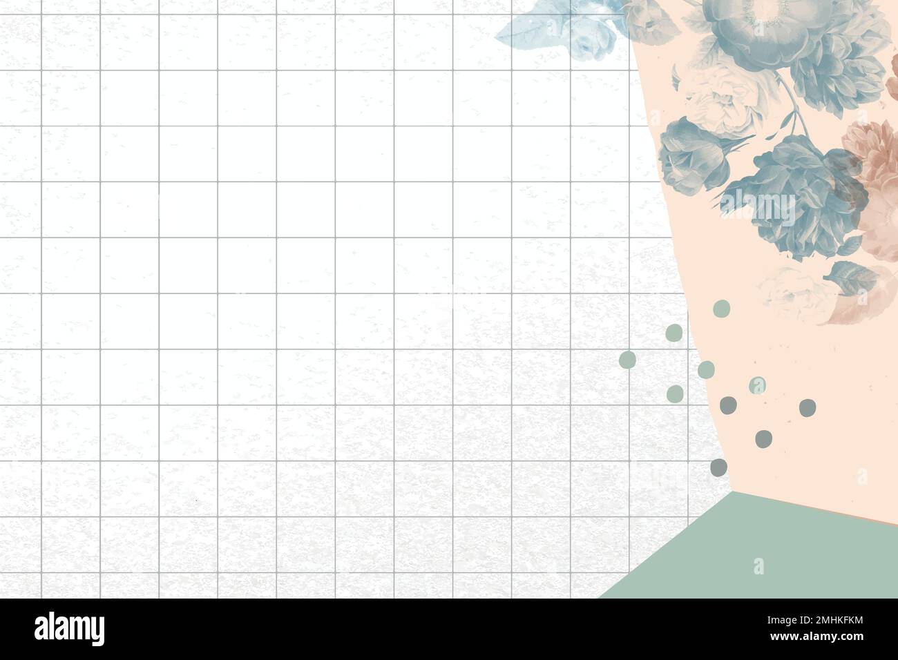 Flower background abstract border vector, remixed from vintage public ...