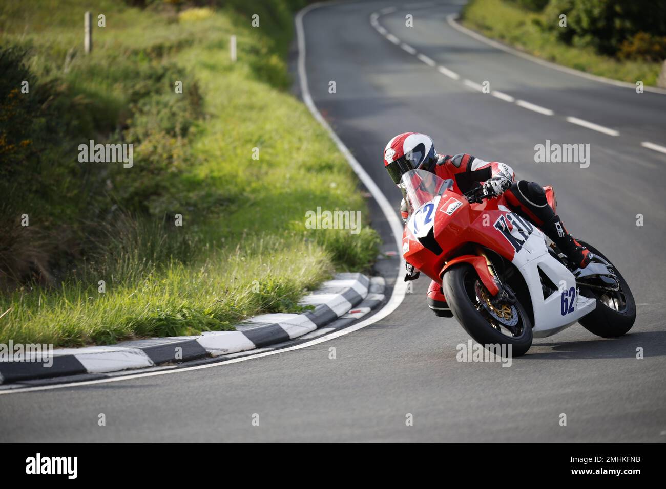 Isle of Man TT 22, Gooseneck, Practice Week Stock Photo - Alamy