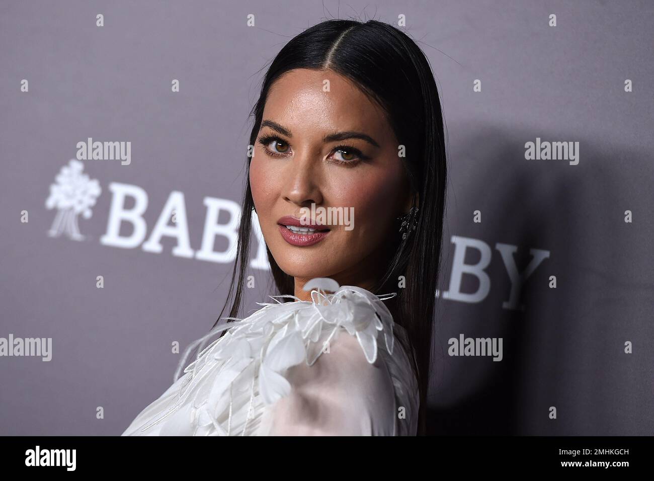 Olivia Munn arrives at the 2019 Baby2Baby Gala on Saturday, Nov. 9 ...