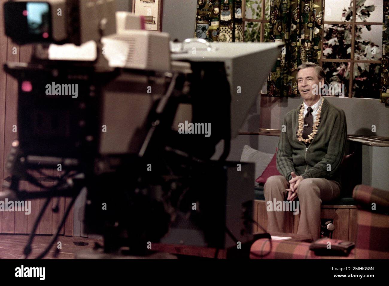 This June 28, 1989 file photo shows Fred Rogers taping a segment of his ...