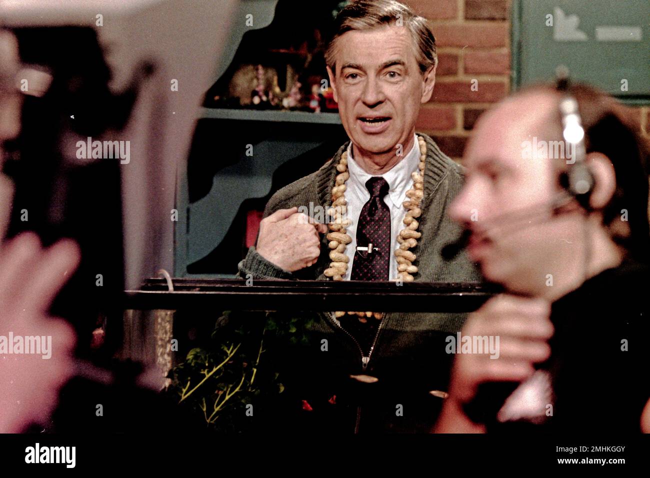 This June 28, 1989 file photo shows Fred Rogers taping a segment of his ...