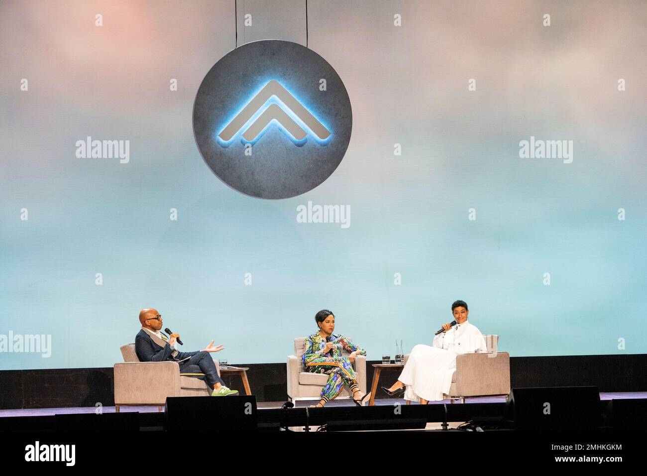 Brickson Diamond, from left, Rosalind Brewer and Tracee Ellis Ross seen ...