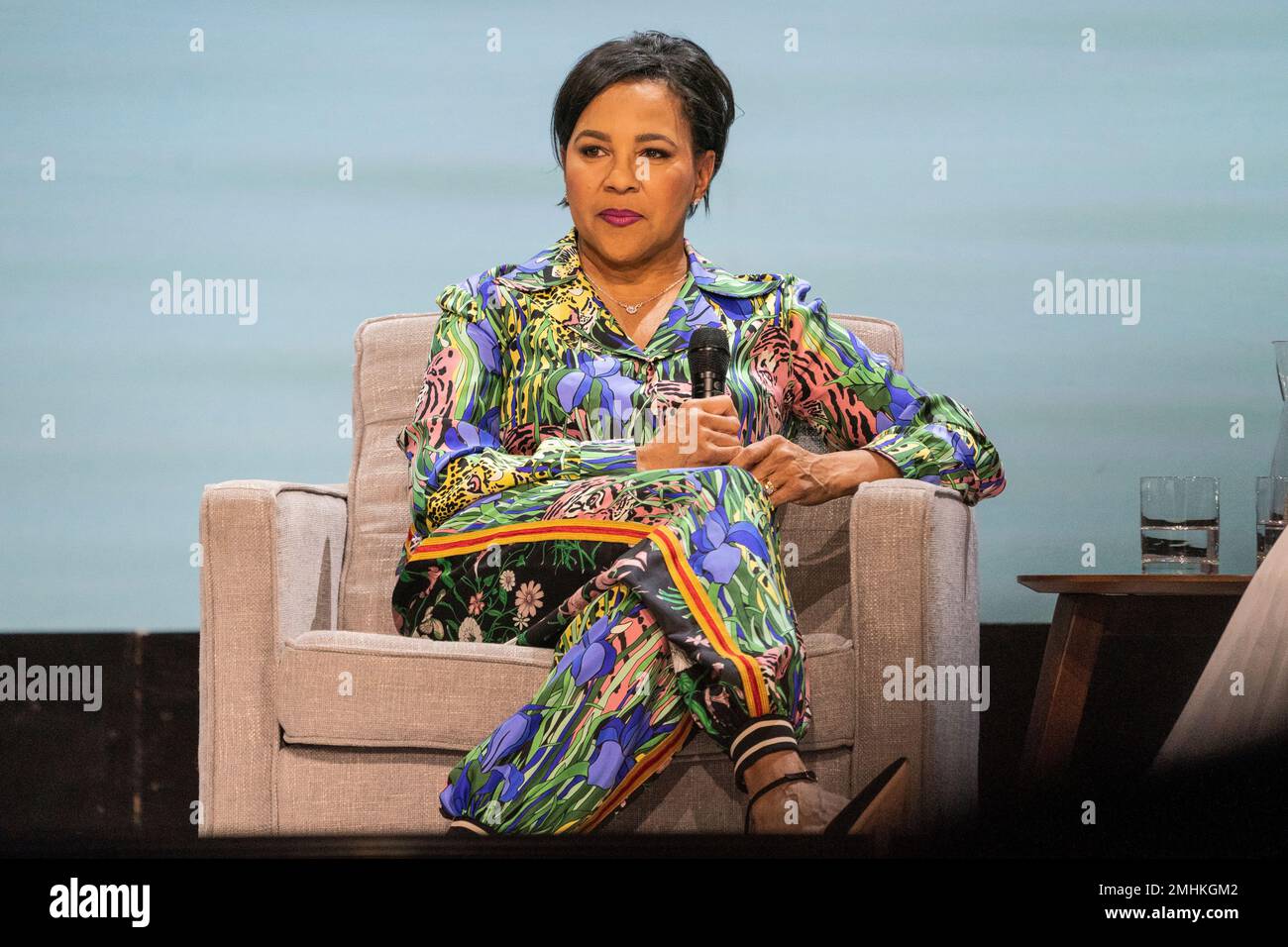 Rosalind Brewer seen on day two of Summit LA19 in Downtown Los Angeles ...