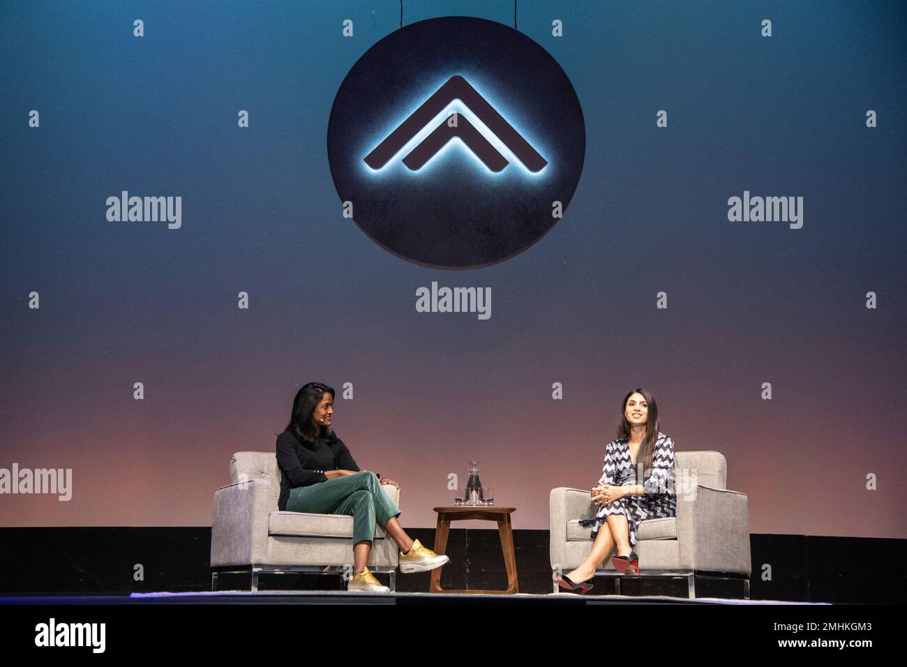 Payal Kadakia, left, and Samata Narra seen on day two of Summit LA19 in ...