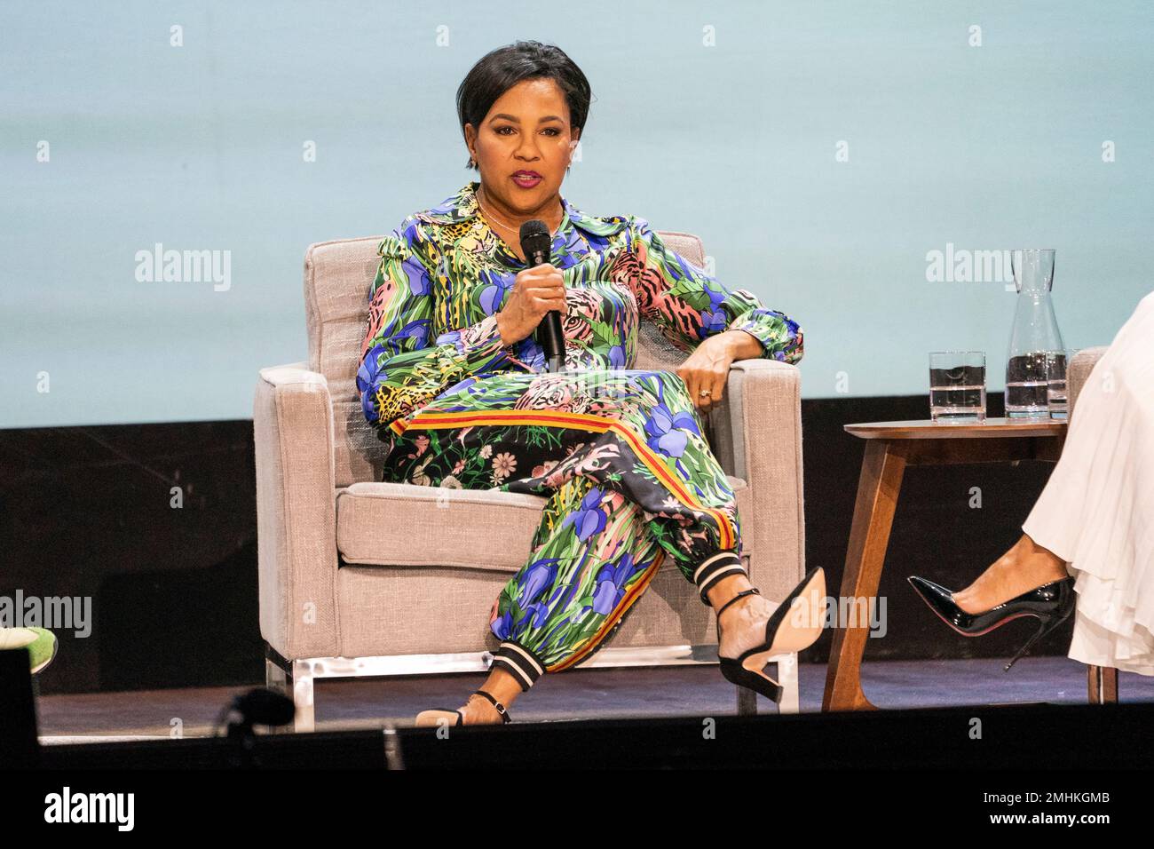 Rosalind Brewer seen on day two of Summit LA19 in Downtown Los Angeles ...