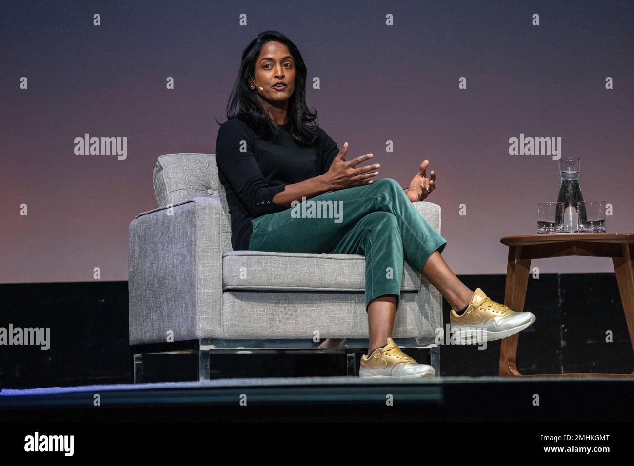 Samata Narra seen on day two of Summit LA19 in Downtown Los Angeles on ...