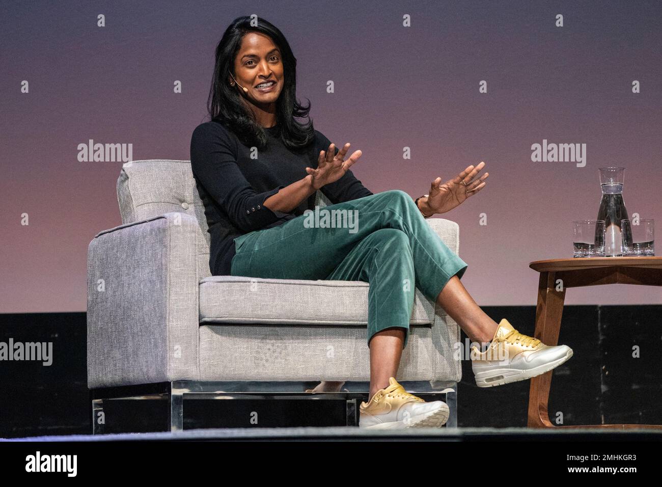 Samata Narra seen on day two of Summit LA19 in Downtown Los Angeles on ...