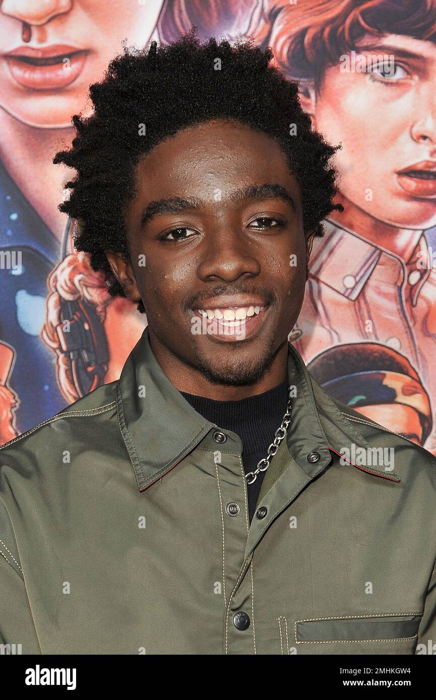 Caleb McLaughlin attends the "Stranger Things" season 3 screening event ...