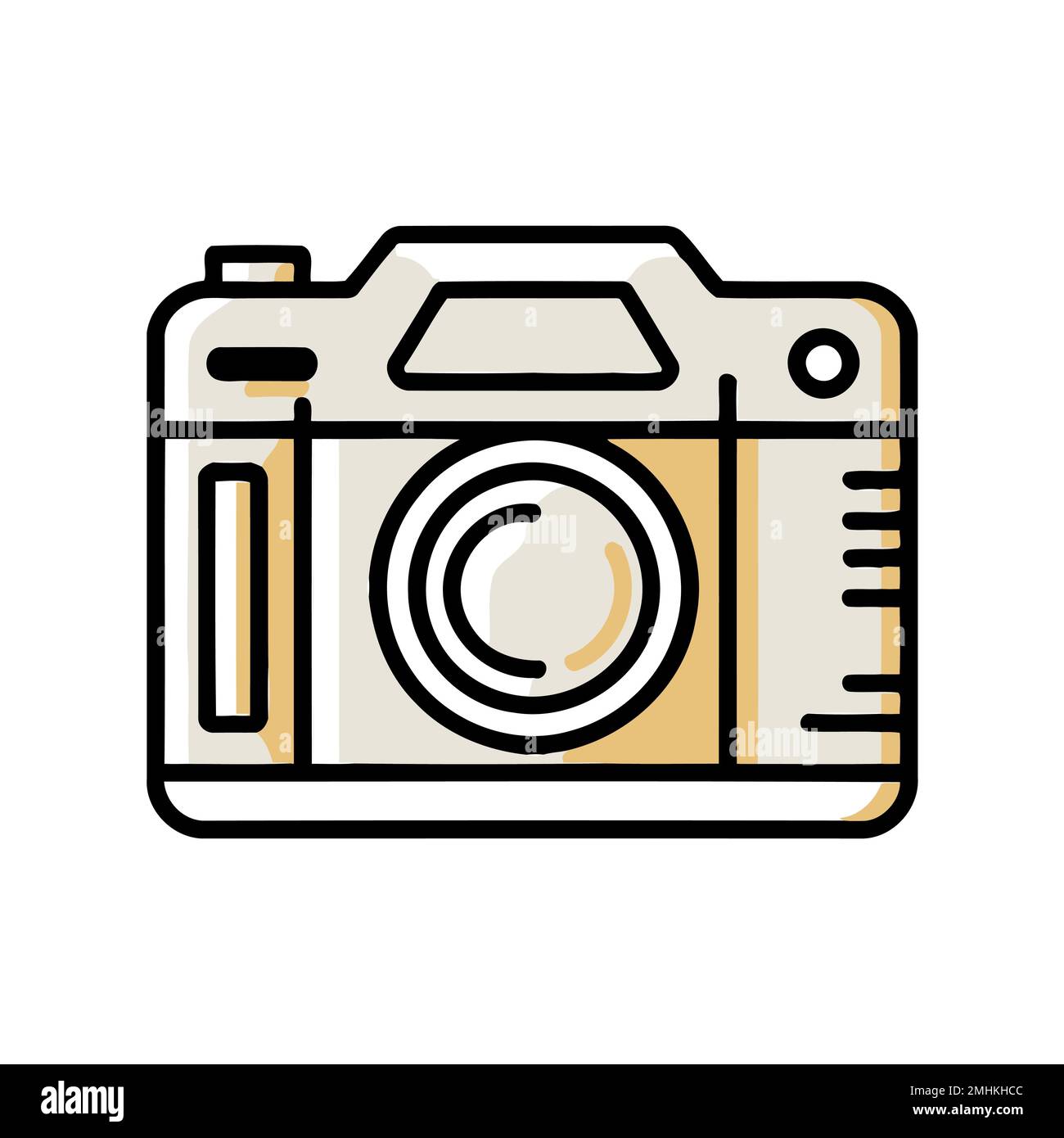 Minimalistic and iconic camera icon. Perfect for use in apps, websites ...