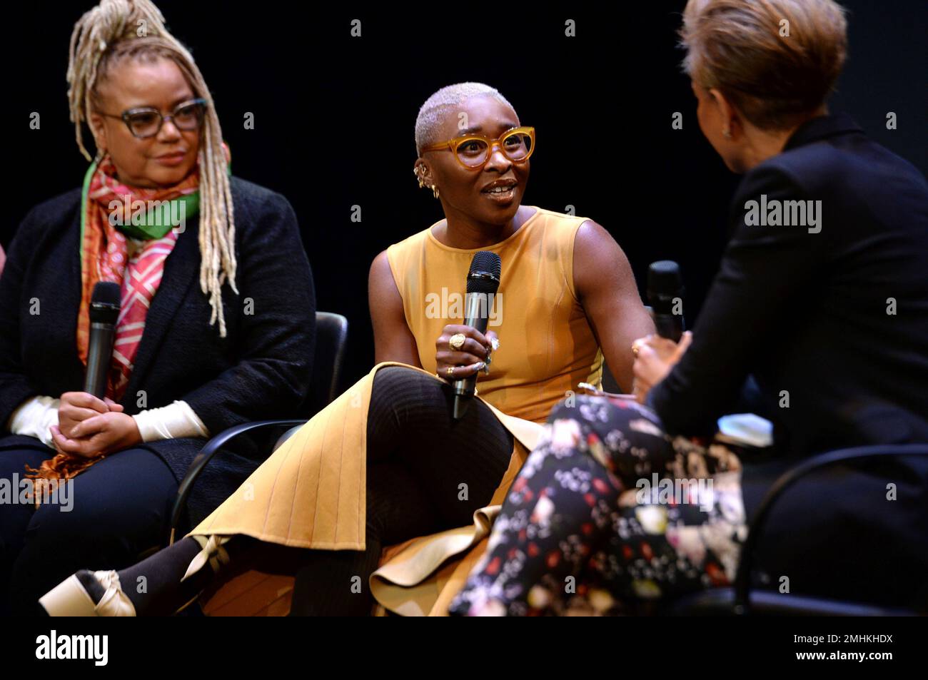 Kasi Lemmons, Cynthia Erivo, Tonya Lewis Lee as seen at the Produced By ...