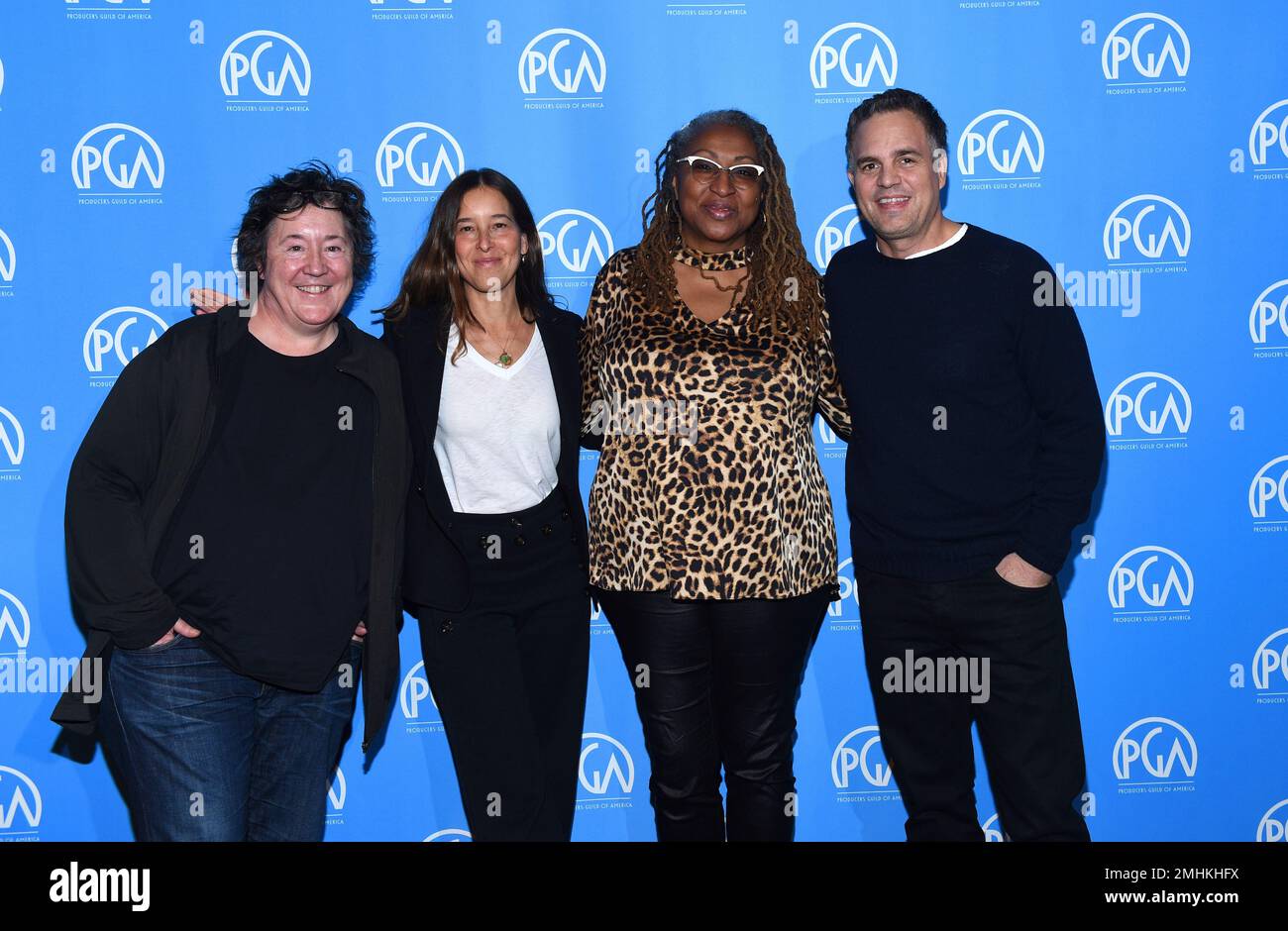 Christine Vachon, Pamela Koffler, Lisa Cortés, Mark Ruffalo are seen at ...