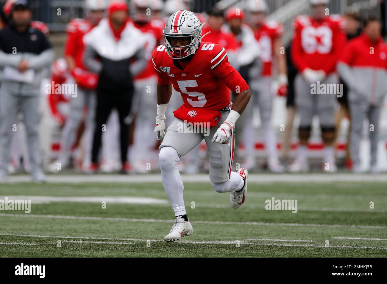 Ohio State receiver Garrett Wilson plays against Maryland during an ...