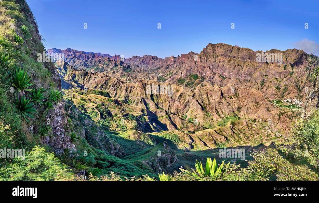 volcanic rock formation on island of cabo verde Stock Photo - Alamy