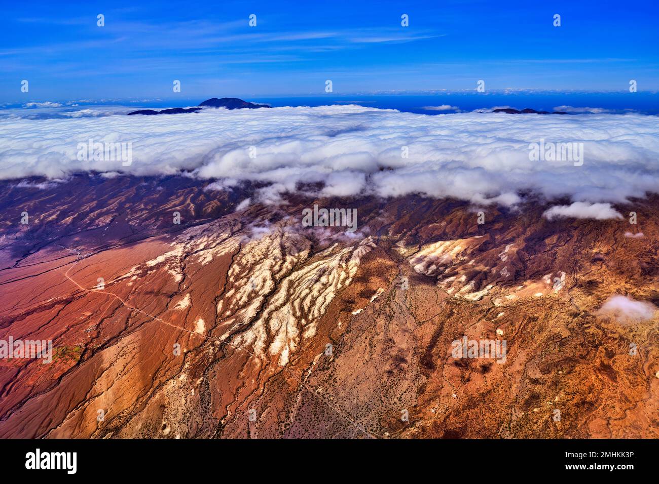 island shot from airplane window Stock Photo - Alamy