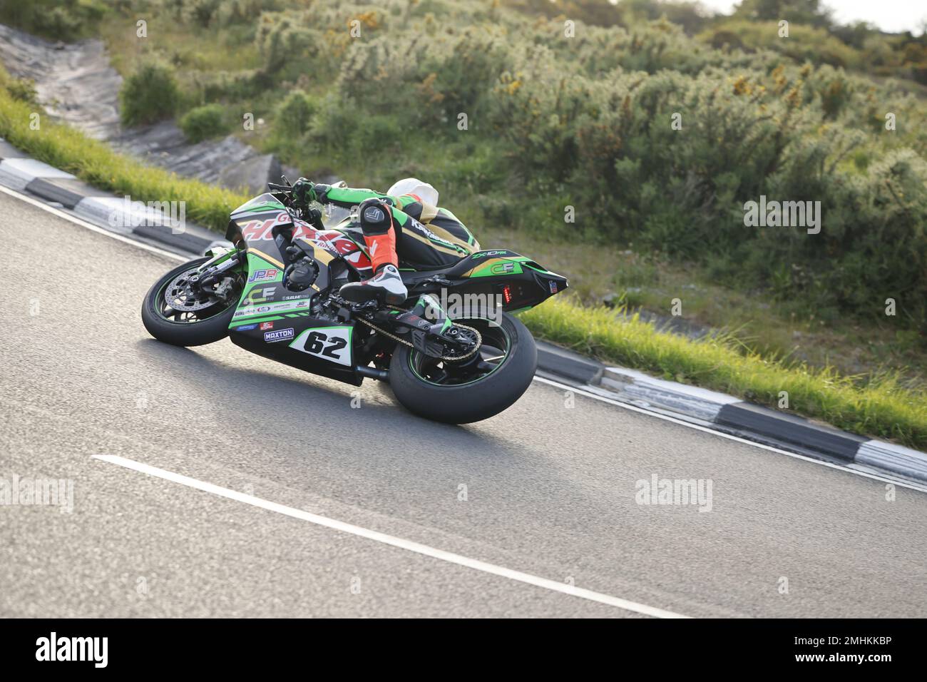 Isle of Man TT 22, Gooseneck, Practice Week Stock Photo - Alamy