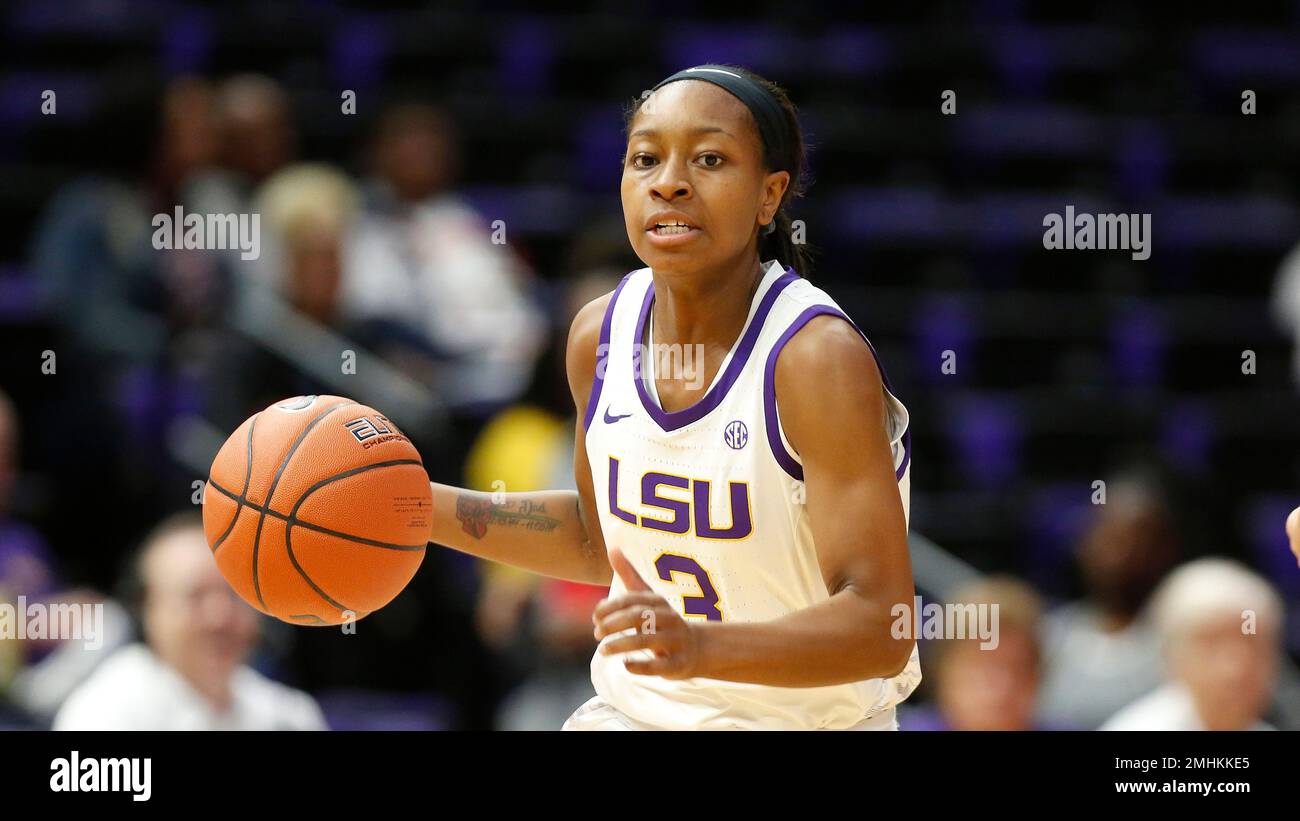 LSU guard Khayla Pointer (3) during an NCAA women's basketball game ...