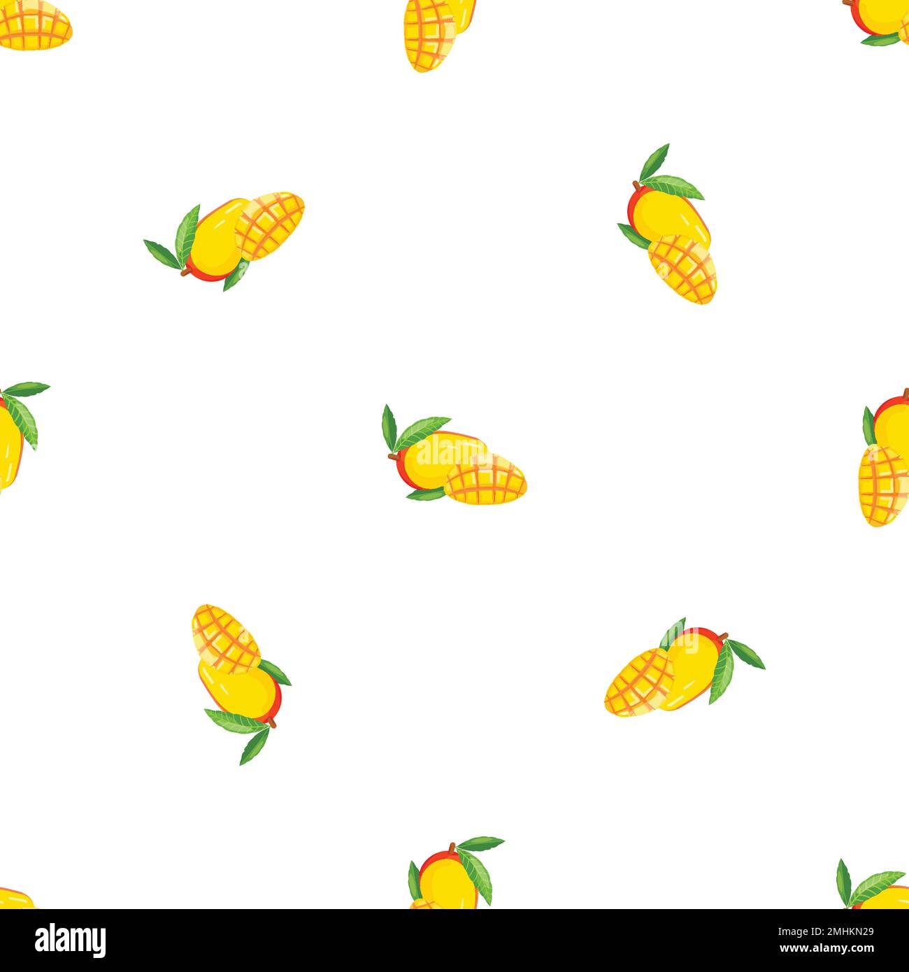 Tropical mango pattern seamless vector Stock Vector Image & Art - Alamy
