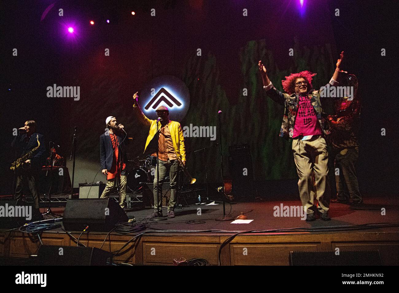 Clint Maedgen, from left, Alex Ebert, Branden Lewis and Ronnell Johnson ...