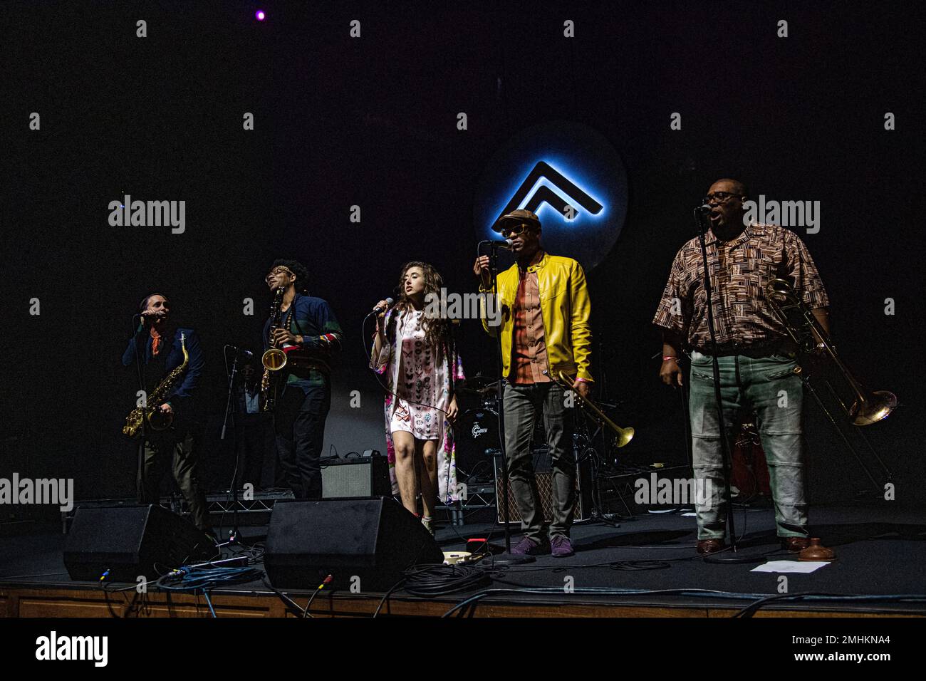 Clint Maedgen, from left, Sly5thAve, Branden Lewis and Ronnell Johnson ...