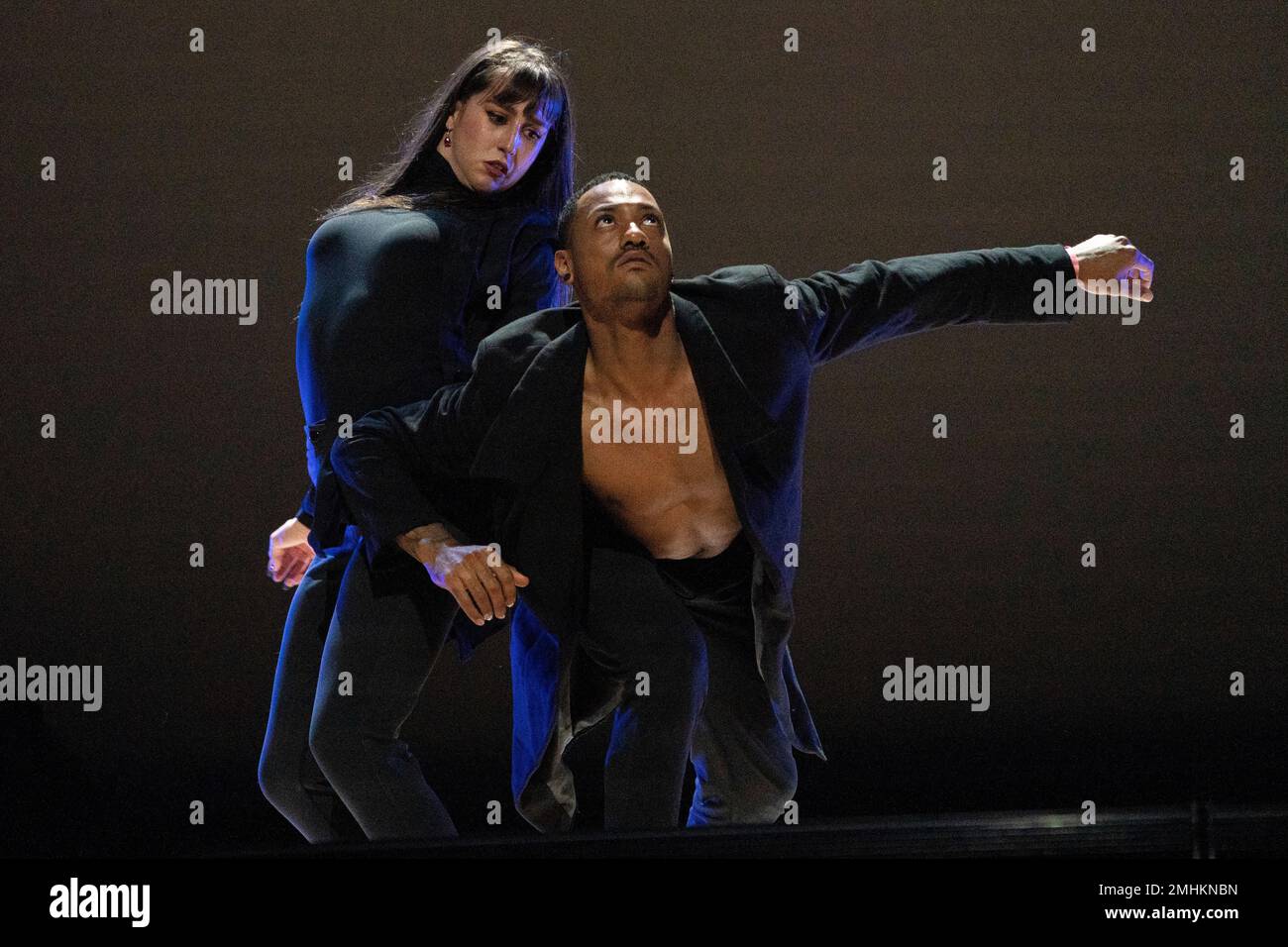 Angel Mammoliti, left, and Montay Romero seen on day one of Summit LA19 ...