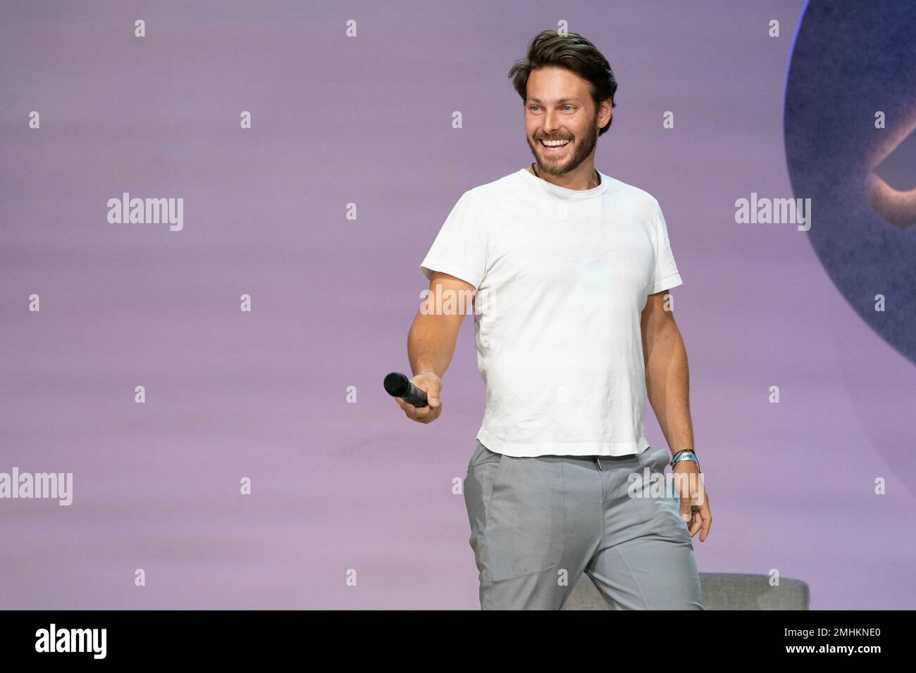 Elliott Bisnow, Summit Co-founder, seen on day one of Summit LA19 in ...