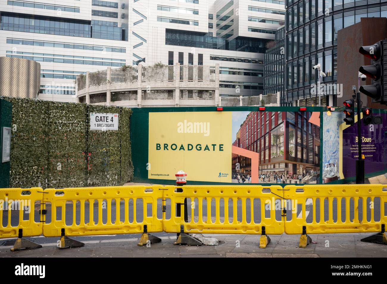An urban landscape at the site of construction contractor Robert ...