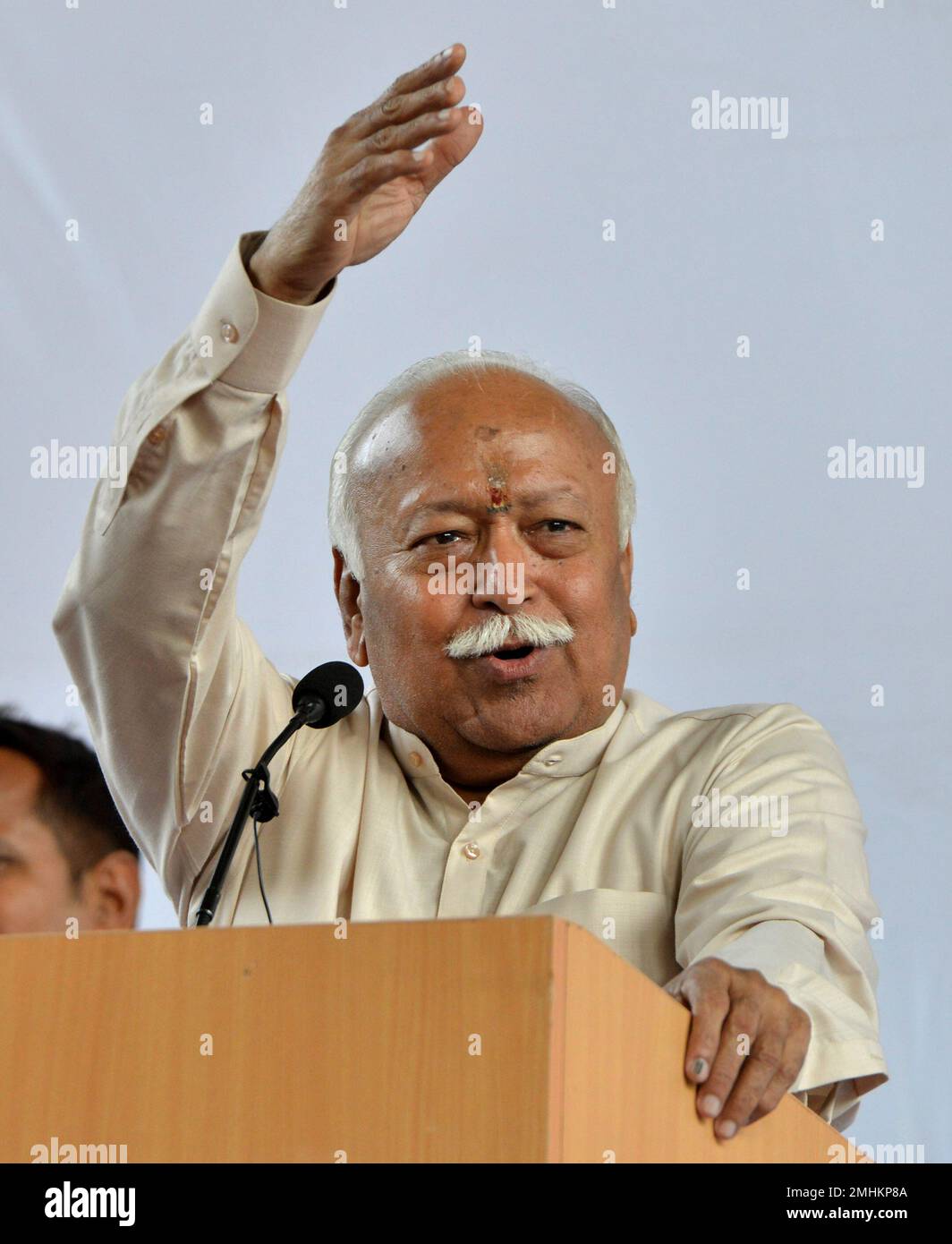 Hindu nationalist Rashtriya Swayamsevak Sangh (RSS) leader Mohan ...