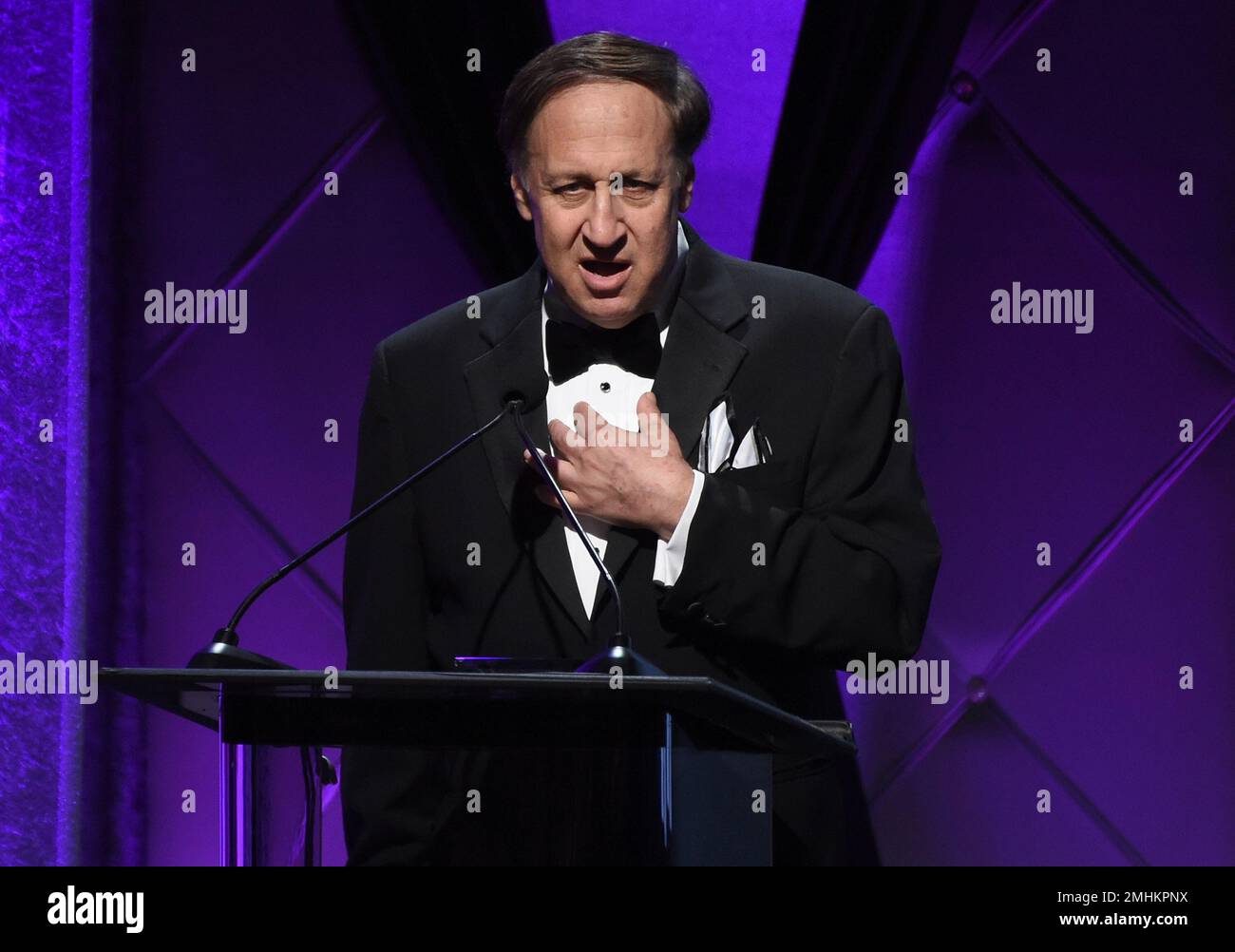 AMC Theaters CEO Adam Aron accepts the Sid Grauman Award on behalf of ...