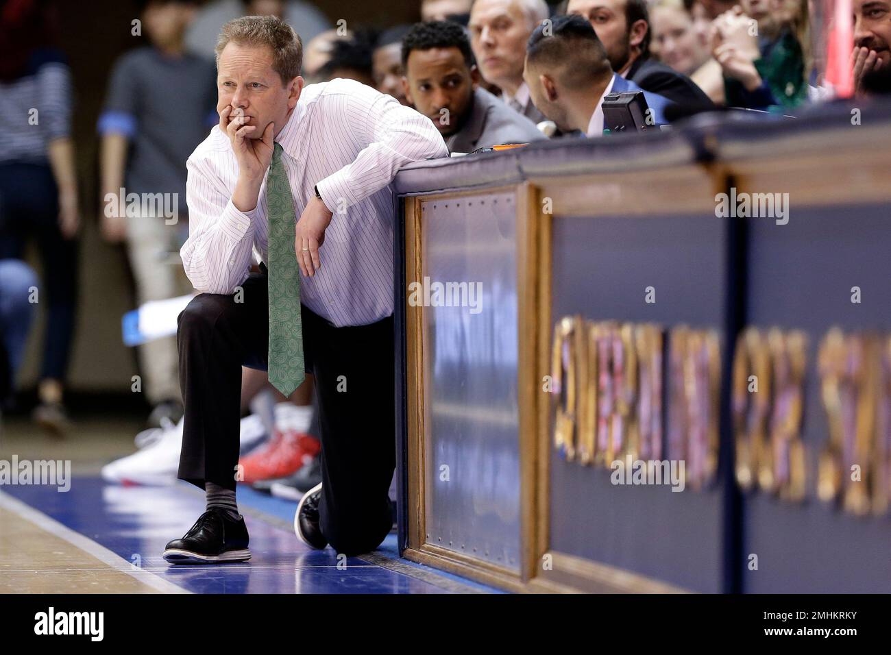 Colorado State head coach Niko Medved looks on during the second half ...
