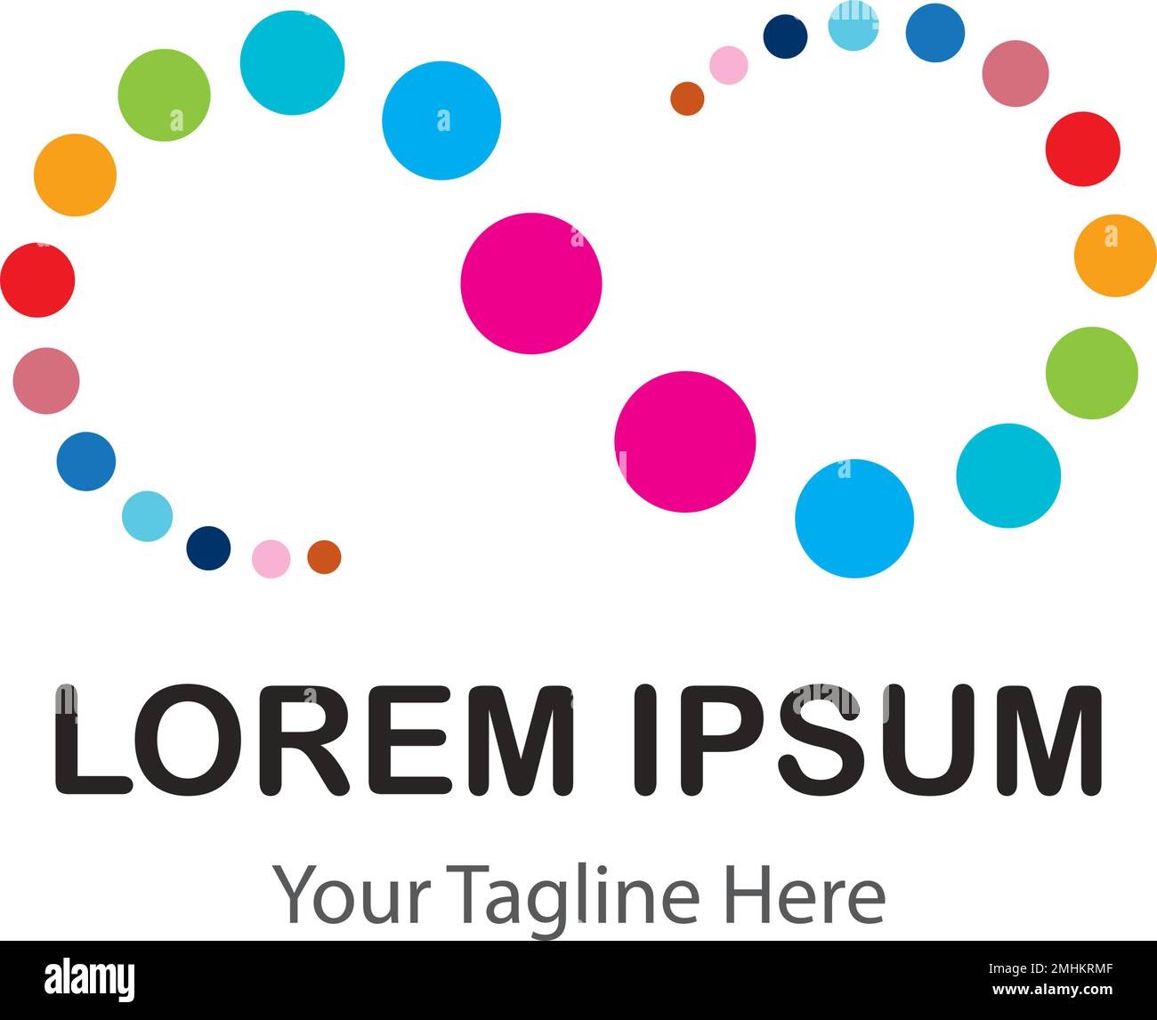 Creativity dot circles swirl vector logo icon Stock Vector Image & Art ...