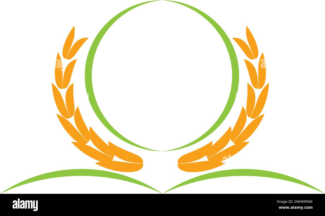 Wheat Agriculture logo. vector illustration symbol design Stock Vector ...