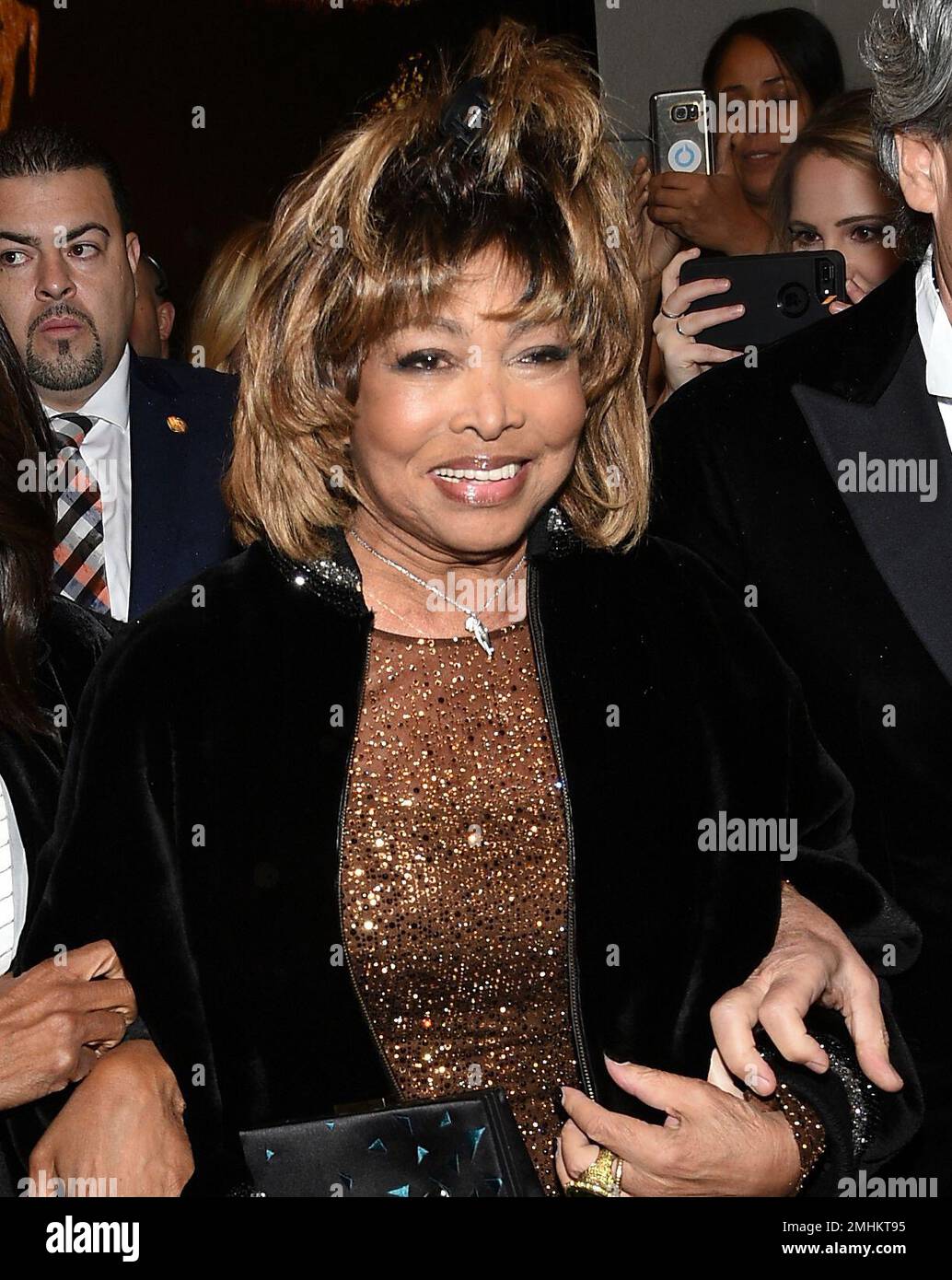 Singer Tina Turner arrives for the opening night of "Tina - The Tina ...