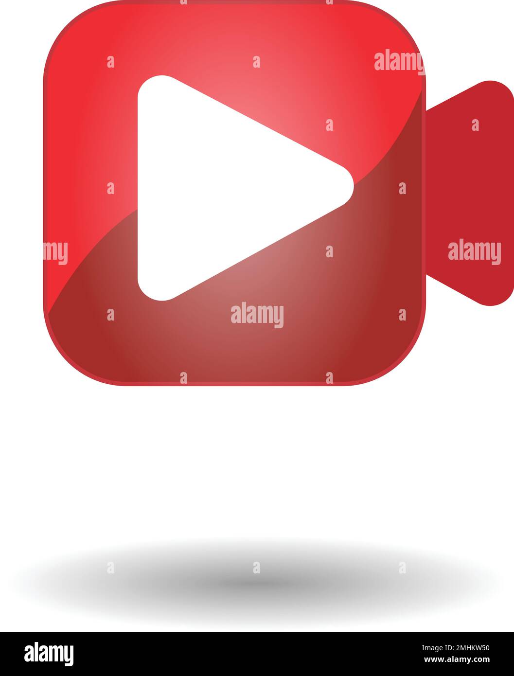 Video play button and camera shape, video streaming service logo idea ...