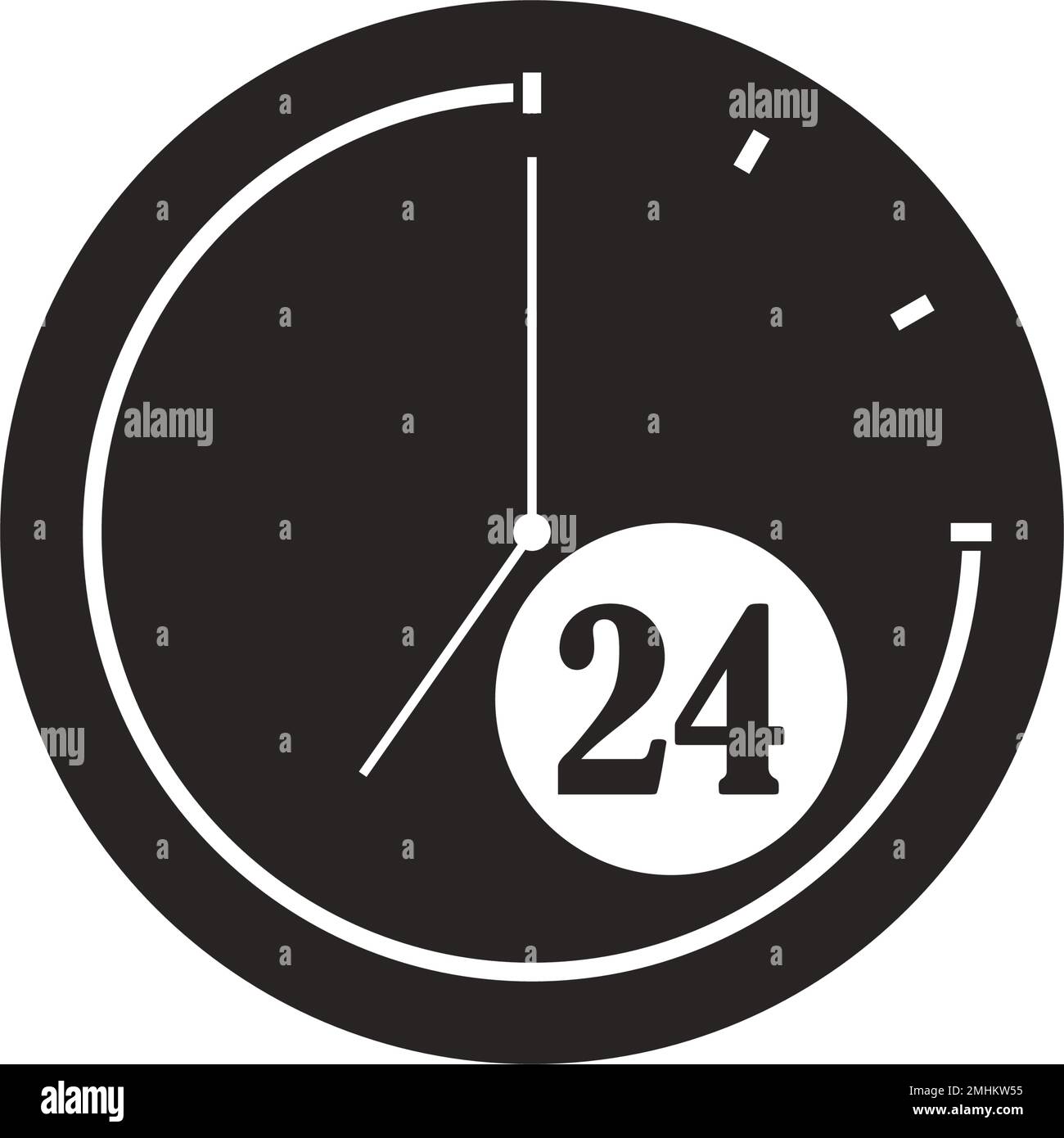 24 hour service icon. vector illustration symbol design Stock Vector ...