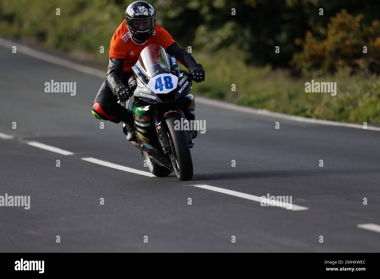 Isle of Man TT 22, Gooseneck, Practice Week Stock Photo - Alamy