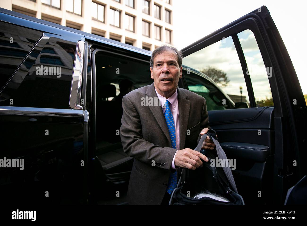 New York radio host Randy Credico departs federal court following his ...