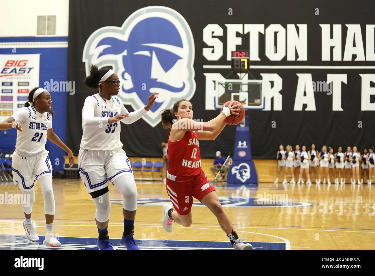 Sacred Heart's Allyson Murphy driving to the basket during an NCAA ...
