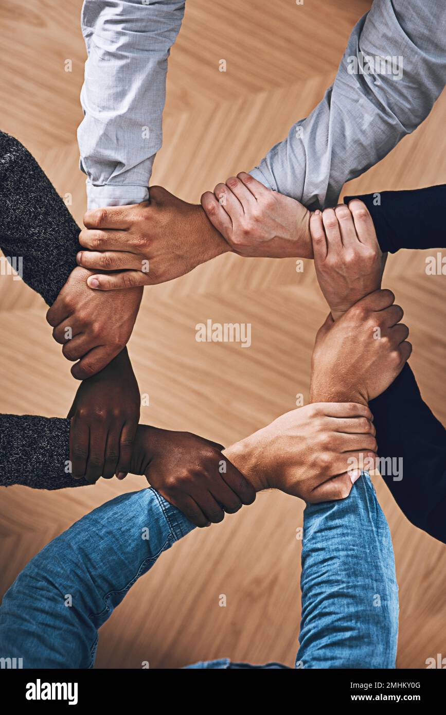 Success is built upon a strong support structure. High angle shot of a ...