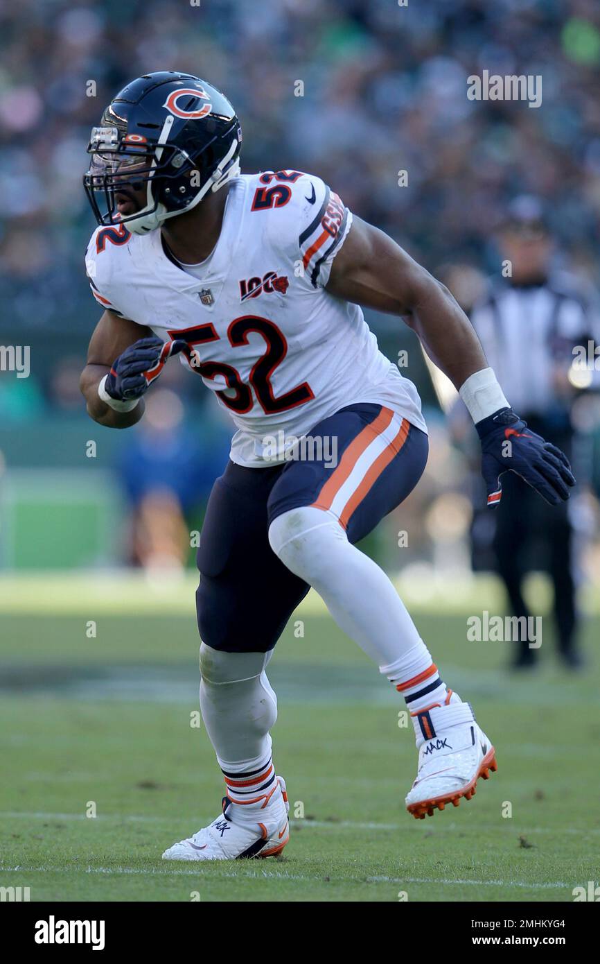 Chicago Bears linebacker Khalil Mack (52) in action against the ...