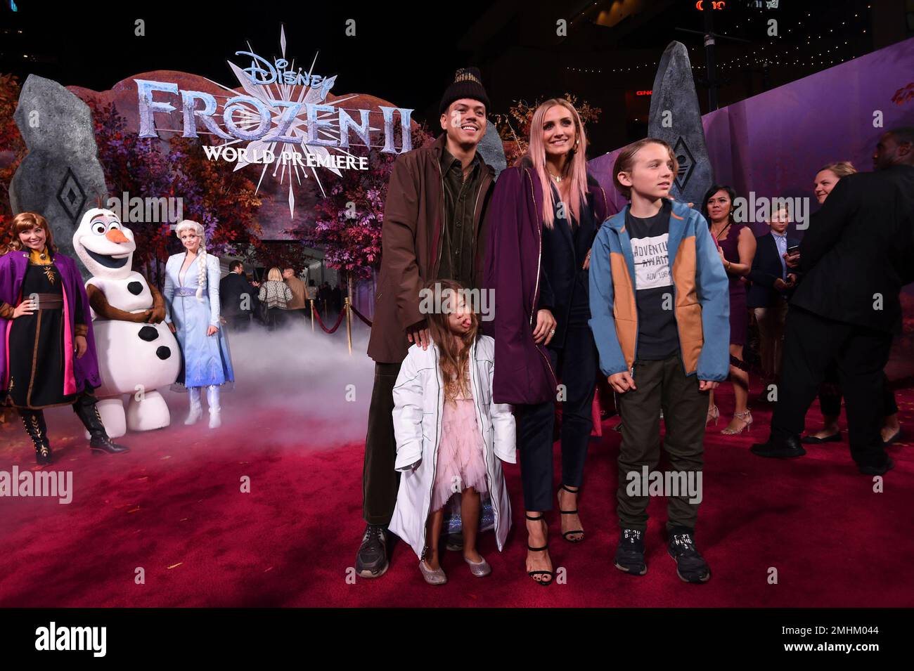 Evan Ross, from left, Jagger Snow Ross, Ashlee Simpson, and Bronx Wentz ...