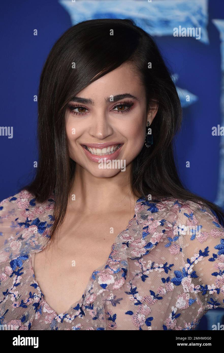 Sofia Carson arrives at the world premiere of "Frozen 2" at the Dolby ...