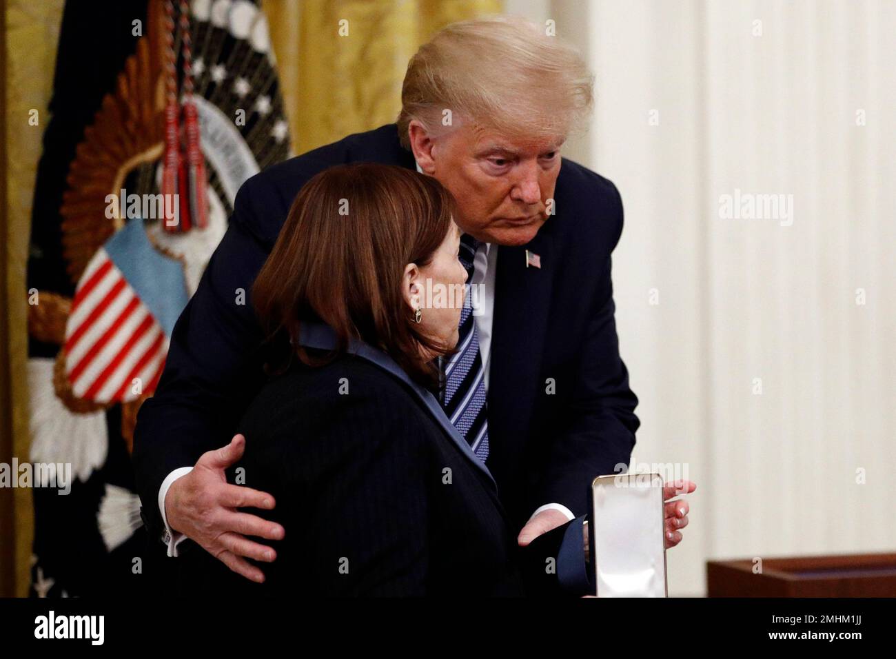 President Donald Trump presents the Presidential Citizens Medal ...