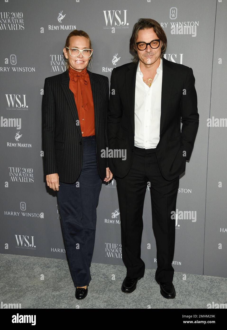 Mary Frey, left, and Mario Sorrenti attend the WSJ. Magazine 2019 ...