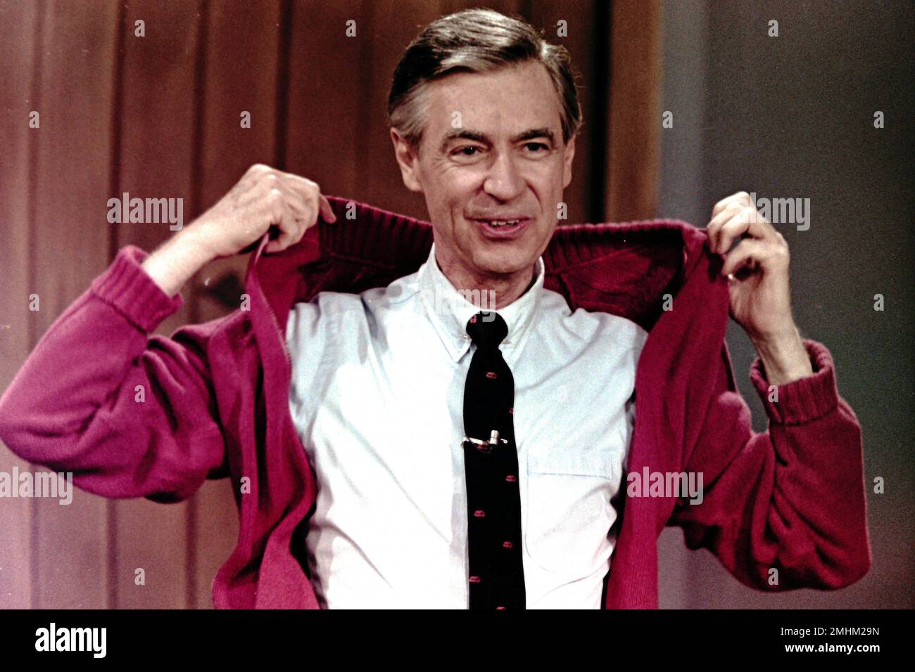 This June 28, 1989 file photo shows Fred Rogers rehearsing the opening ...