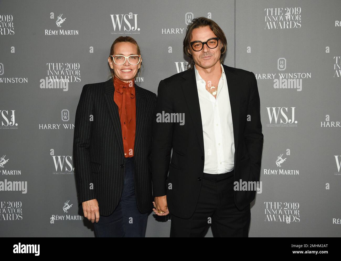 Mary Frey, left, and Mario Sorrenti attend the WSJ. Magazine 2019 ...