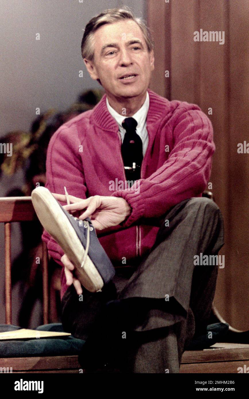 This June 28, 1989 file photo shows Fred Rogers rehearsing the opening ...